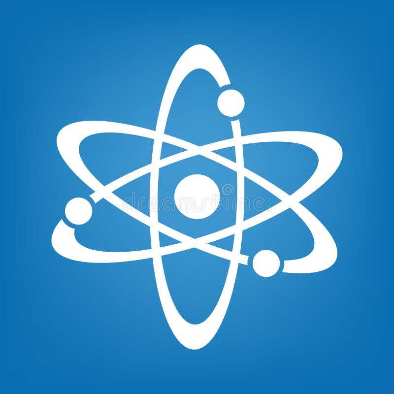 Atom icon simple stock illustration. Illustration of geometric - 122990477