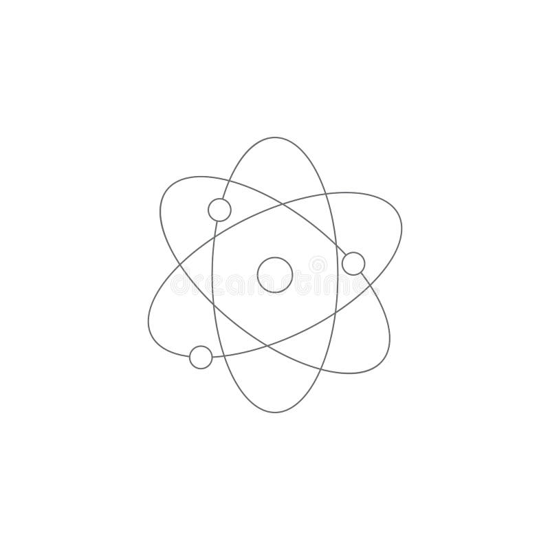 Atom Icon. Simple Element Illustration. Atom Symbol Design Template ...