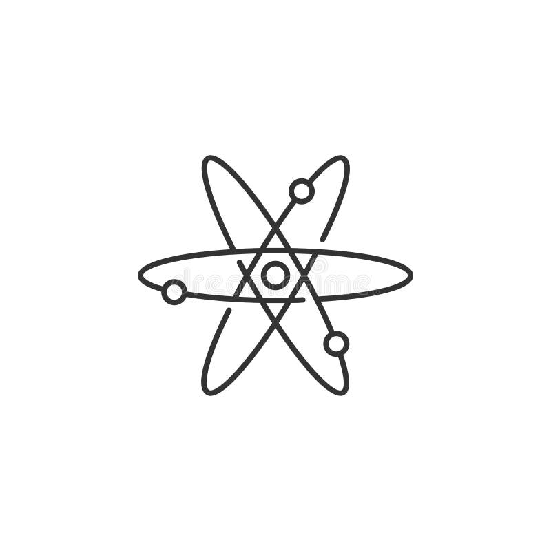 Atom Icon. Simple Element Illustration. Atom Symbol Design Template ...