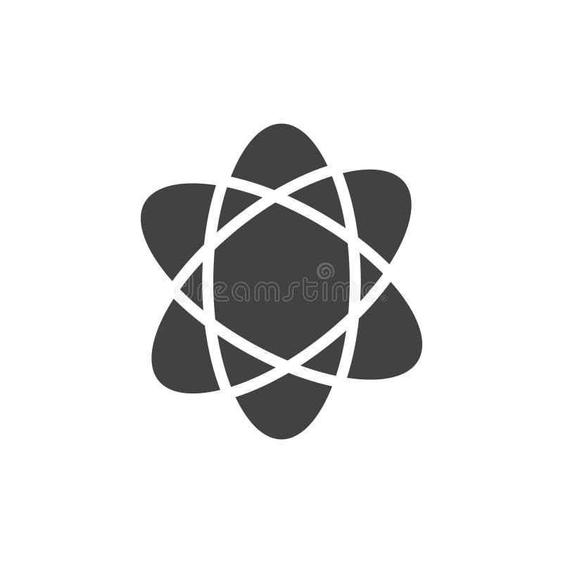 Atom Icon Simple Vector Symbol Stock Vector - Illustration of nuclear ...