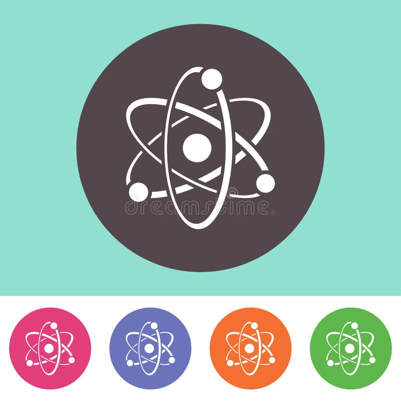 Atom icon stock vector. Illustration of green, energy - 51756345