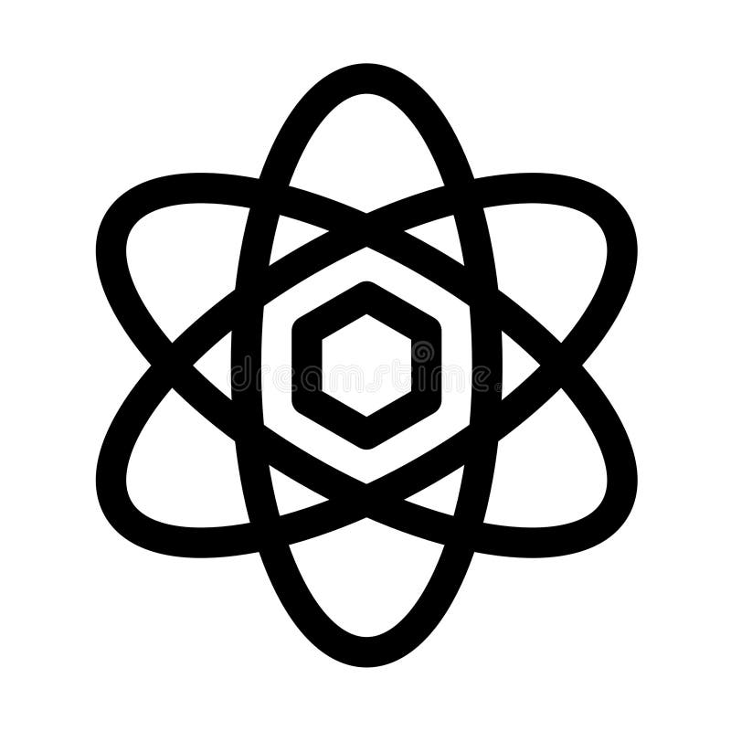 Atom Icon Symbol - Modern Education or Office Icon Symbol Stock Vector ...