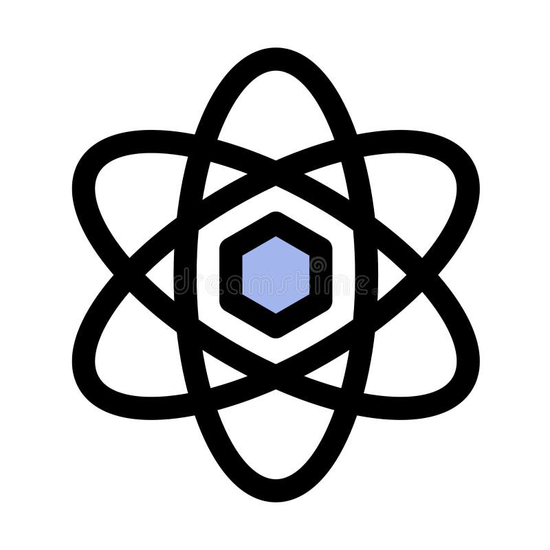 Atom Icon Symbol - Modern Education or Office Icon Symbol Stock ...