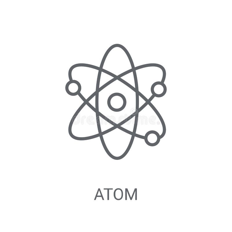 Atom Icon. Trendy Atom Logo Concept on White Background from Sci Stock ...