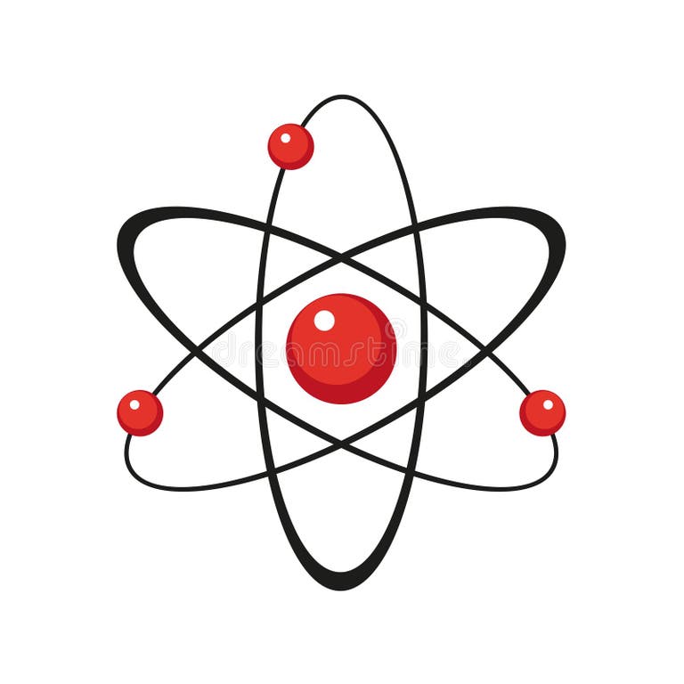 Atom icon stock vector. Illustration of circle, design - 38343854