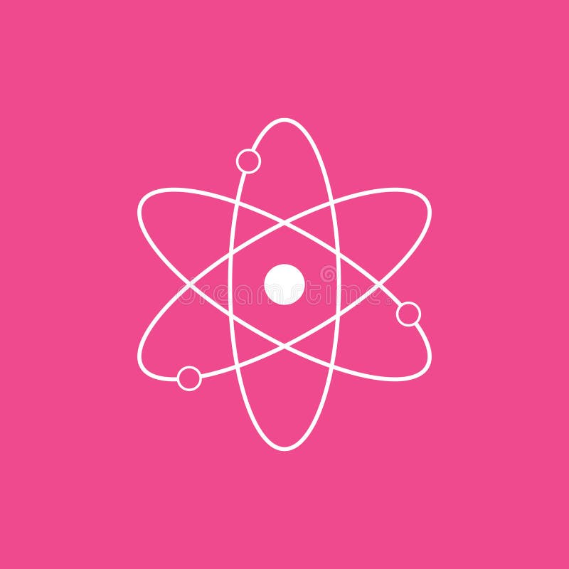 Atom icon stock vector. Illustration of orbit, model - 93578587