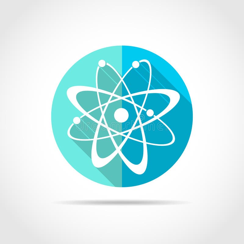 Atom Icon. Vector Illustration. Stock Illustration - Illustration of ...