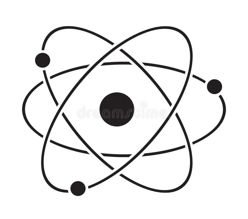 Atom icon vector stock vector. Illustration of particle - 87280571
