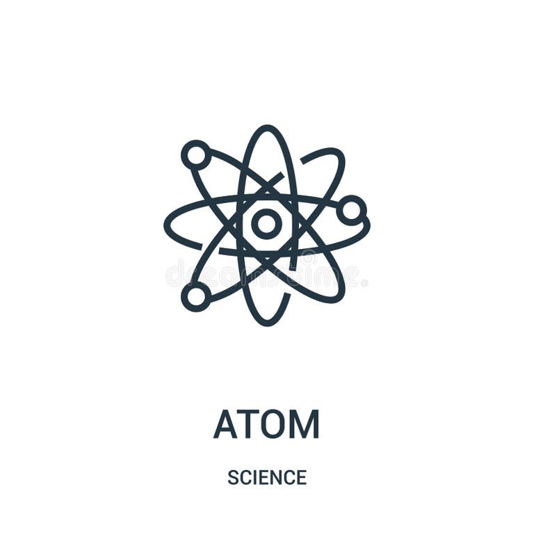 Atom Icon Vector from Science Collection. Thin Line Atom Outline Icon ...
