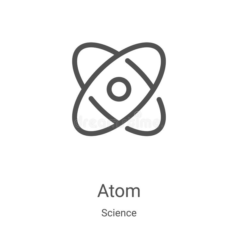 Atom Icon Vector from Science Collection. Thin Line Atom Outline Icon ...