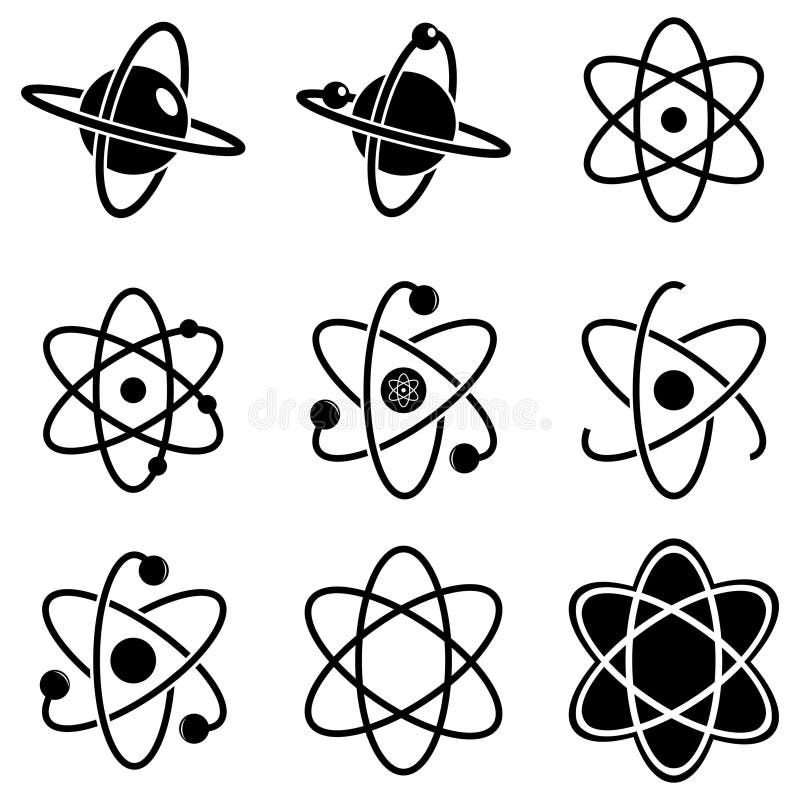 Atom icon vector stock vector. Illustration of nuclear - 280149052
