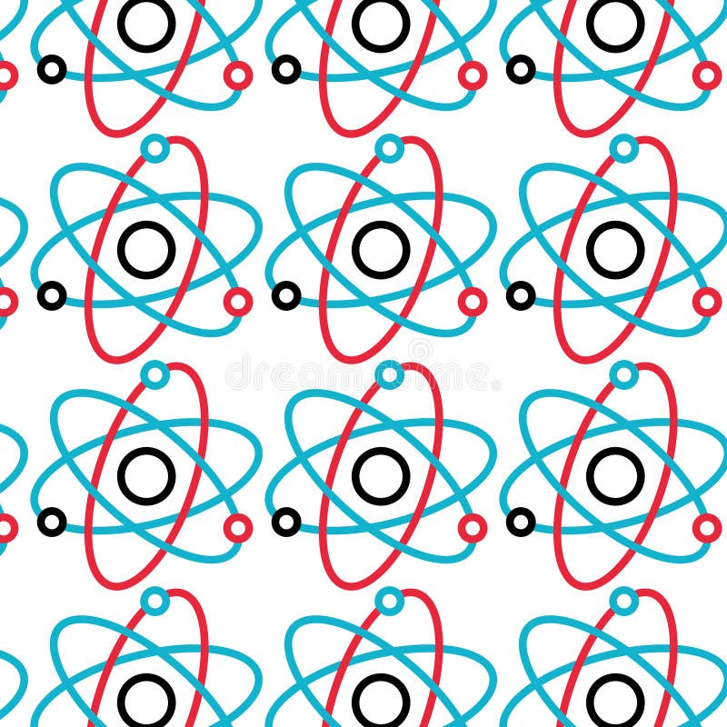 Atom Icons. Vector Illustration Stock Illustration - Illustration of ...