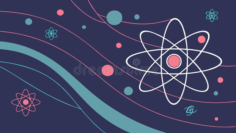 Atom Illustration, Science Symbol and Atomic Structure Vector Design ...