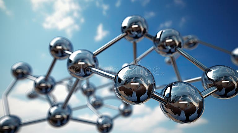 Atom iron molecule stock illustration. Illustration of element - 307602472
