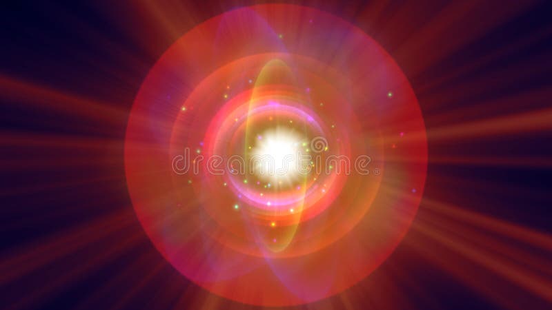 Atom Light Ray Glow Abstract Stock Illustration - Illustration of ...