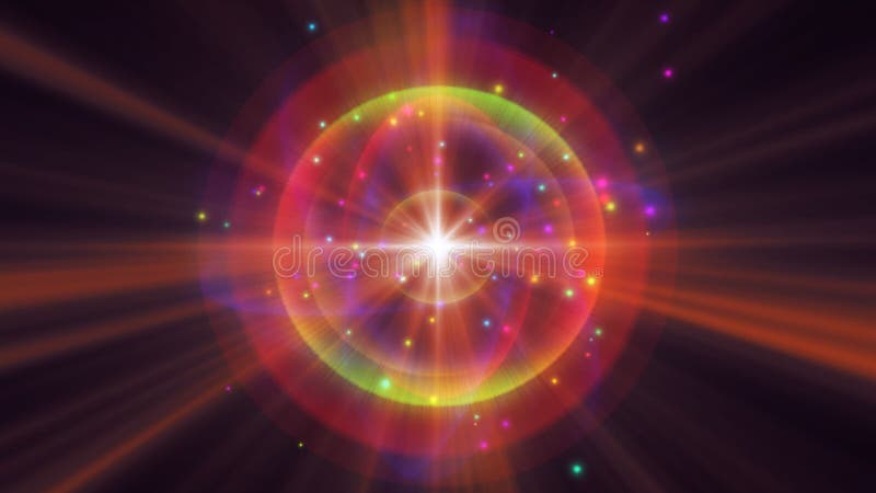 Atom Light Ray Glow Abstract Stock Illustration - Illustration of ...