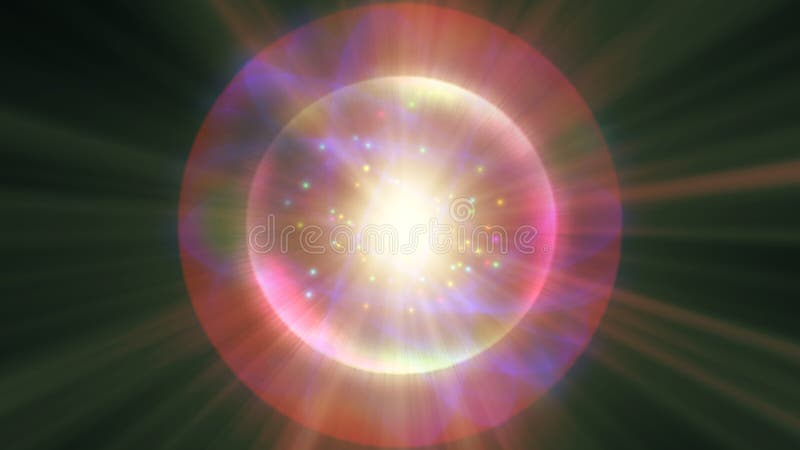 Atom Light Ray Glow Abstract Stock Illustration - Illustration of lens ...