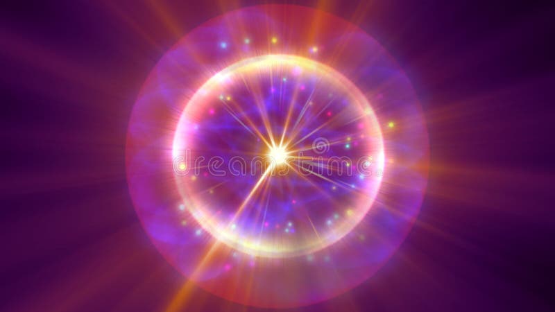 Atom Light Ray Glow Abstract Stock Illustration - Illustration of ...