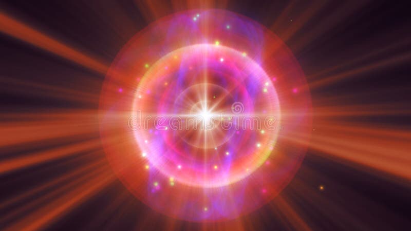 Atom Light Ray Glow Abstract Stock Illustration - Illustration of ...