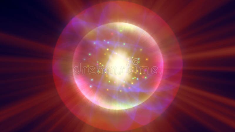 Atom Light Ray Glow Abstract Stock Illustration - Illustration of ...