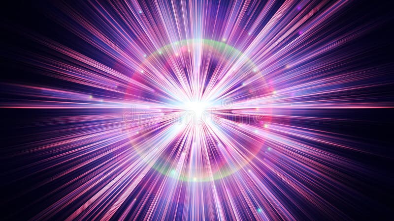 Atom Light Ray Glow Abstract Stock Illustration - Illustration of ...