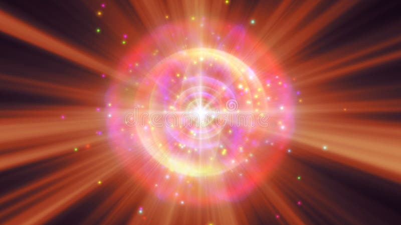 Atom Light Ray Glow Abstract Stock Illustration - Illustration of magic ...