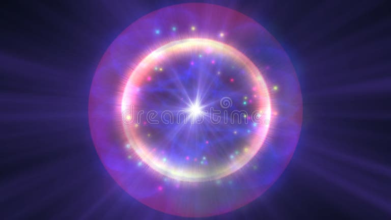 Atom Light Ray Glow Abstract Stock Illustration - Illustration of ...
