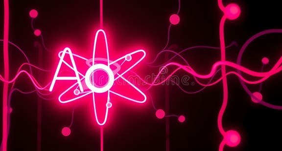 Atom Logos with Dark Background Stock Image - Image of background, dark: 366831413