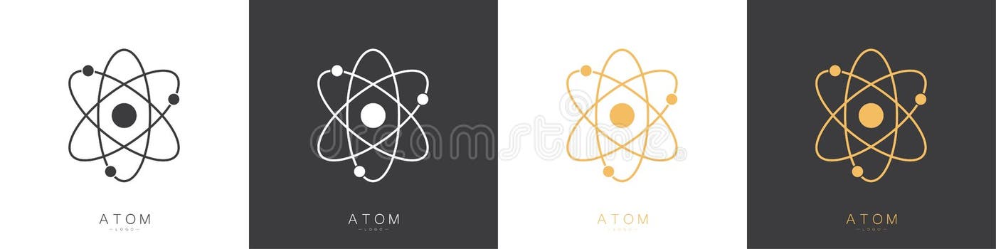 Set Science Logos Biology Physics Chemistry Logo Stock Illustrations – 10 Set Science Logos ...