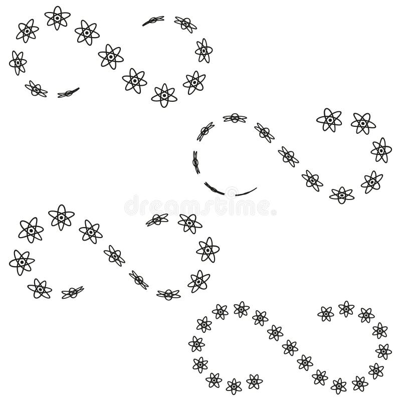 Atom Loop Symbol. Infinity Figure Form. Repeating Science Shape. Vector ...