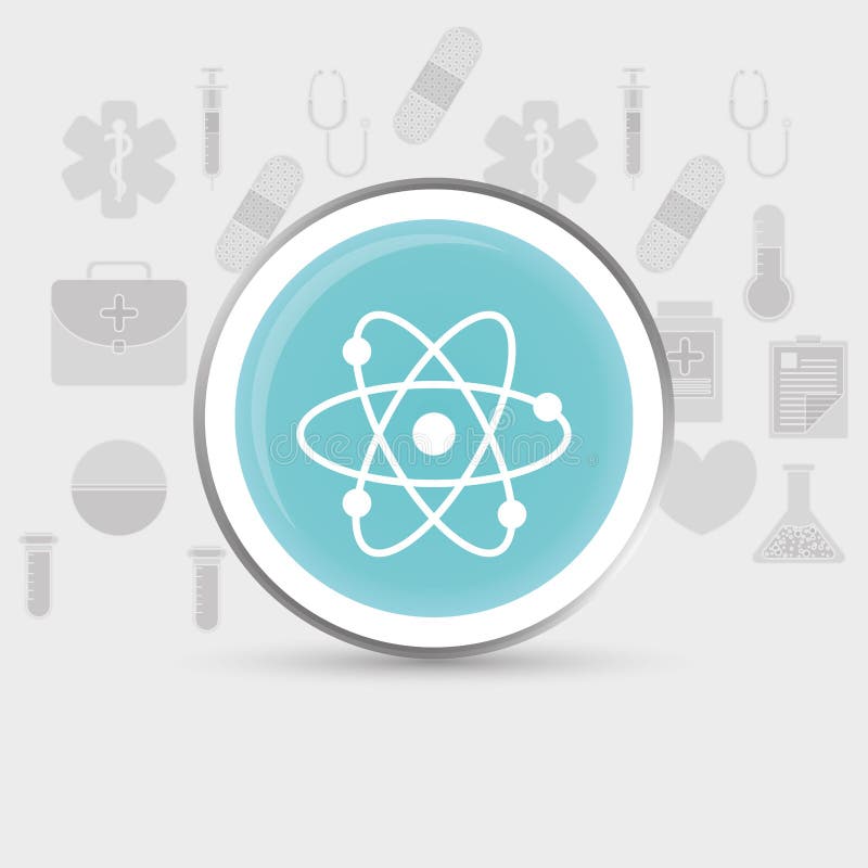 Atom medical science stock vector. Illustration of nautical - 79896187