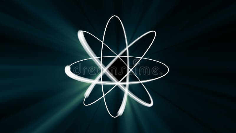 Atom Model 3d Illustration Render Stock Illustration - Illustration of ...