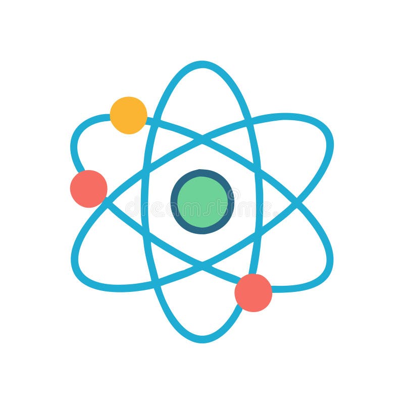 Atom Model Icon Design stock vector. Illustration of knowledge - 351933418