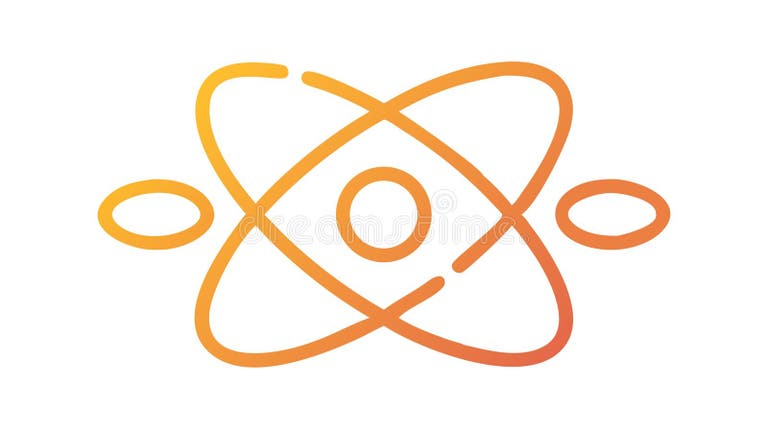 Atom Model Icon Vector Science Physics Research, Vector Design ...