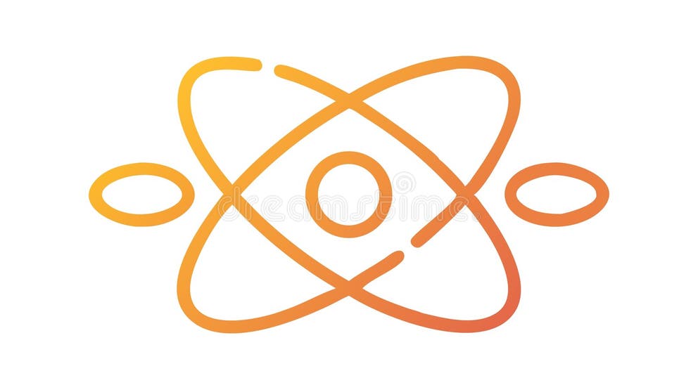 Atom Model Icon Vector Science Physics Research, Vector Design ...