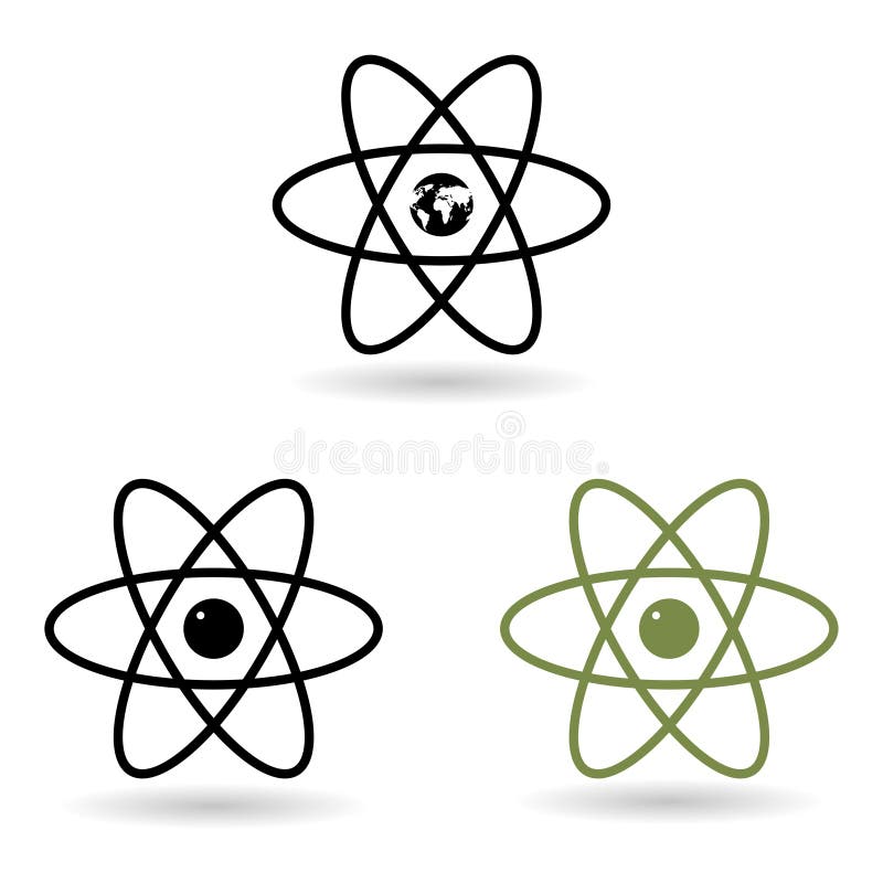 Atom model stock vector. Illustration of graphic, electron - 40999510