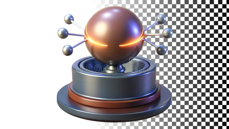 Atom Model Science Illustration for Physics and Chemistry Education Png ...