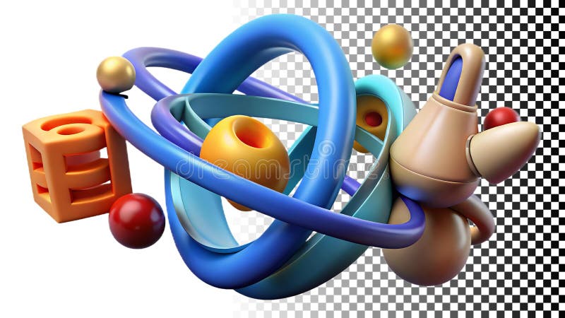Atom Model, Science and Molecular Structure Symbol Png Transparent ...
