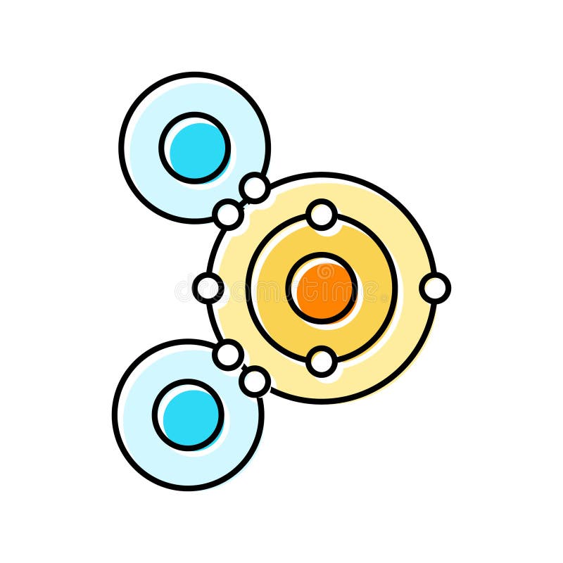 Atom Molecular Structure Color Icon Vector Illustration Stock Vector ... Atom Molecular Structure Color Icon Vector Illustration Stock Vector ...