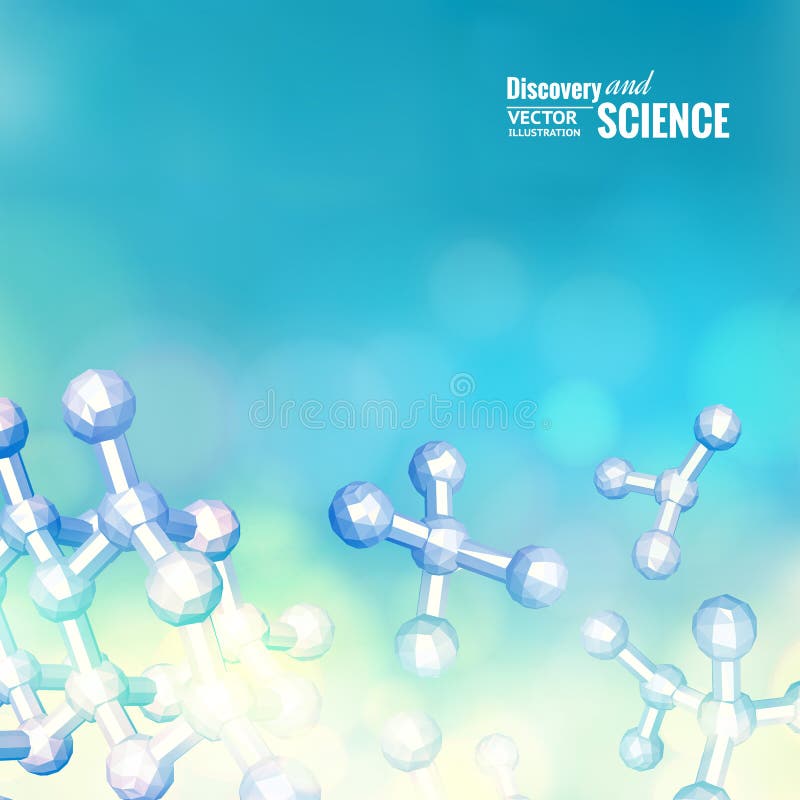 Atom molecule. stock vector. Illustration of molecular - 43861111