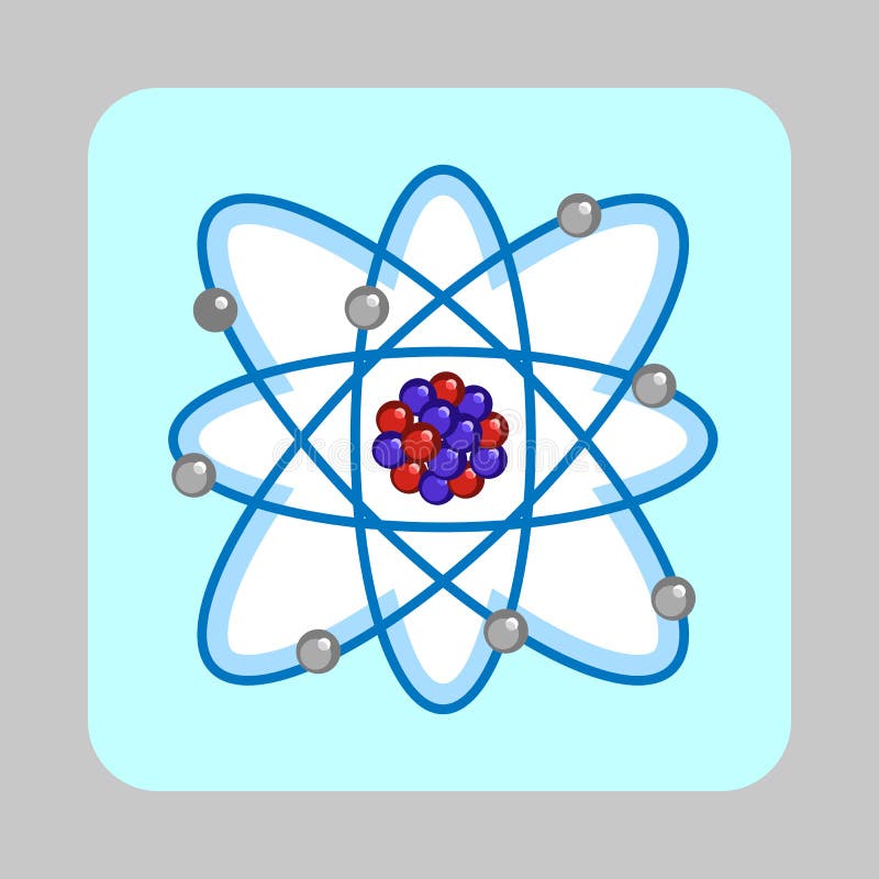 Atom Molecule Icon, Simple Style Stock Vector - Illustration of physics ...