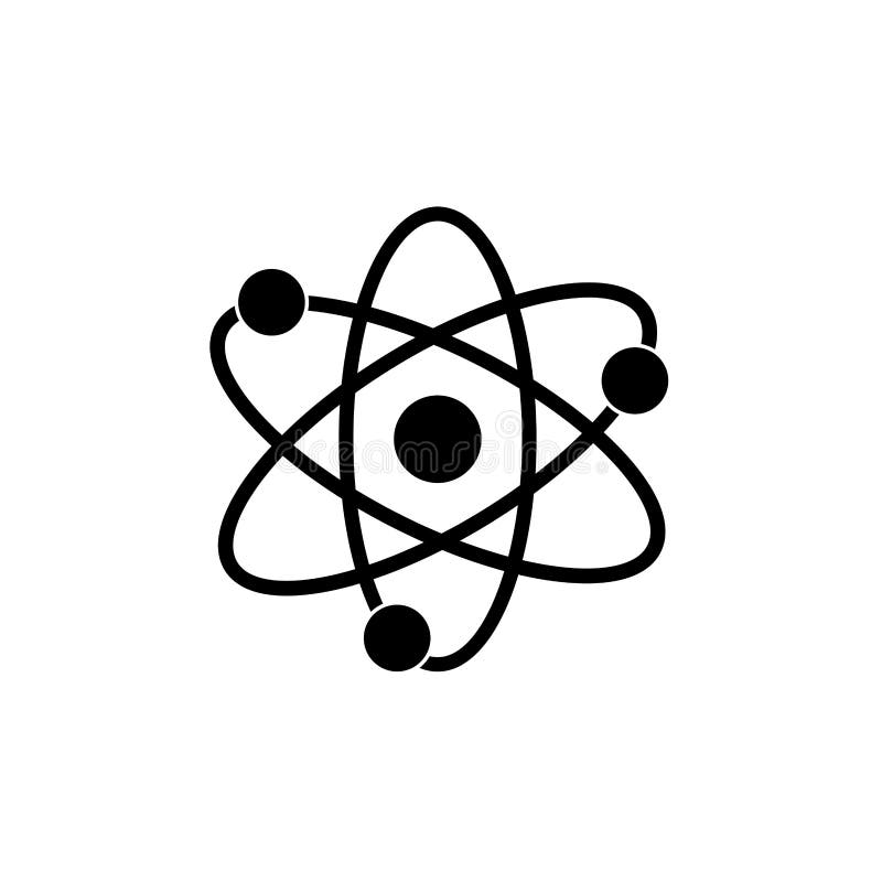 Isolated atom science stock vector. Illustration of chemistry - 80769996