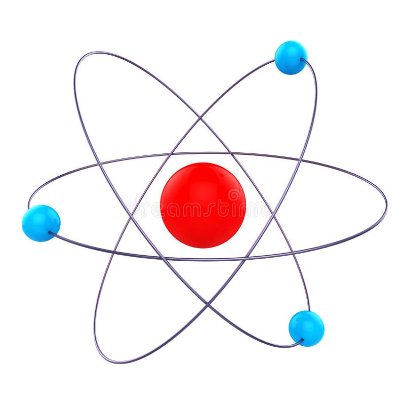 Atom Molecule Shows Chemical Atoms and Formula Stock Illustration ...
