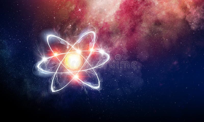 Astronomy concept backdrop stock illustration. Illustration of atomic ...
