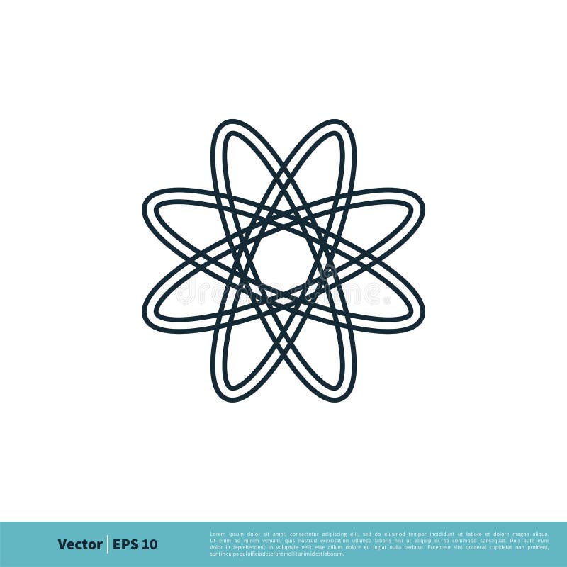 Atom Nuclear Icon Vector Logo Template Illustration Design. Vector EPS ...