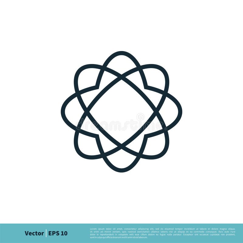 Atom Nuclear Icon Vector Logo Template Illustration Design. Vector EPS ...
