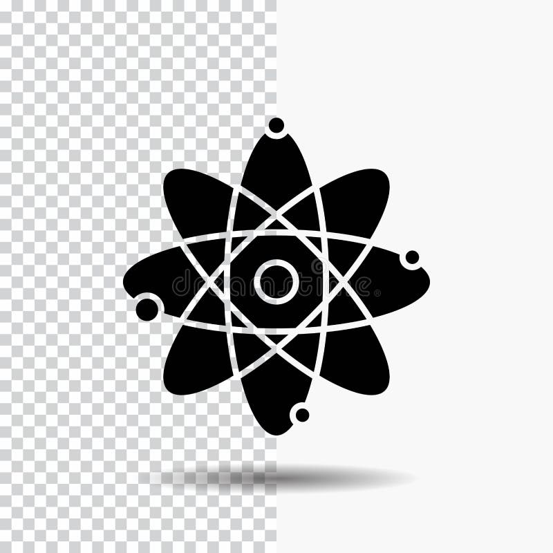Atom, Nuclear, Molecule, Chemistry, Science Glyph Icon on Transparent ...