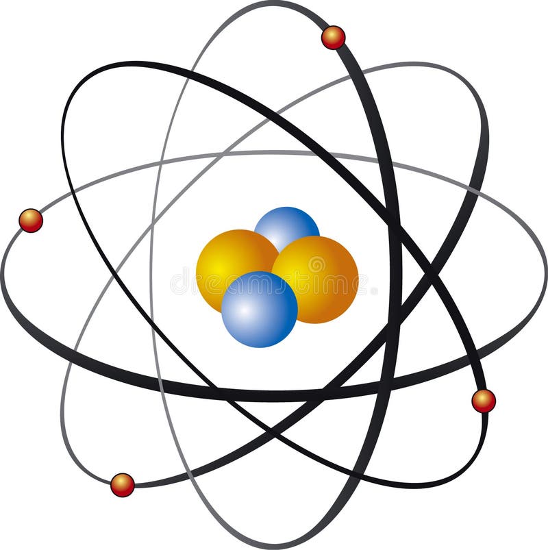 Atom nucleus stock illustration. Illustration of neutron - 11454368