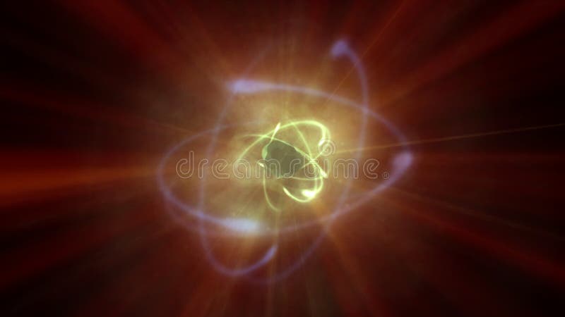 Atom Orbit Abstract Ray Light Stock Illustration - Illustration of ...