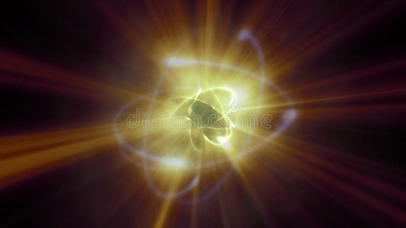 Atom with orbit stock vector. Illustration of generated - 3025699